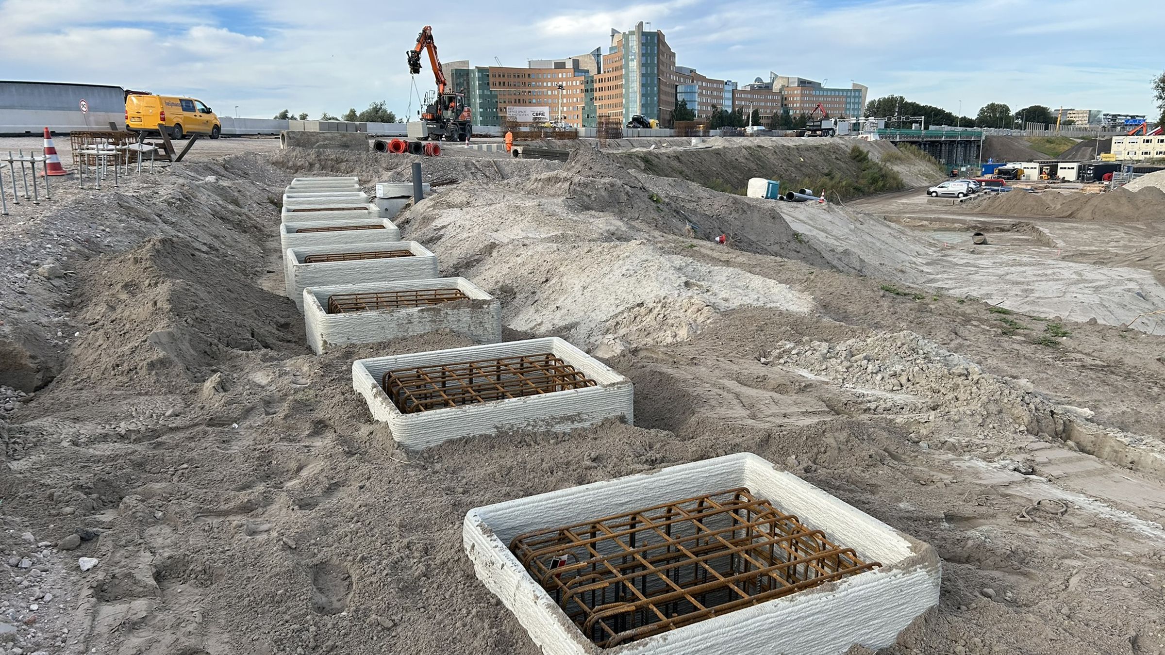3d-Printed formwork for noise barriers along highway A9 | 3D Concrete ...