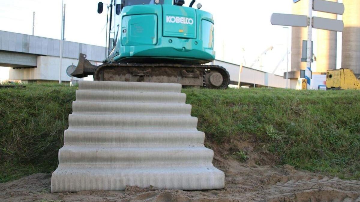 Slopestairs, Rotterdam | 3D Concrete printing projects | 3D.Weber