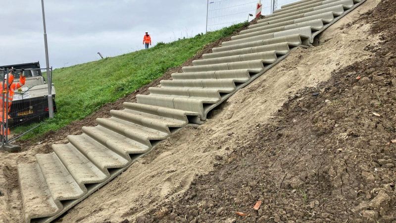 Slopestairs Yerseke | 3D Concrete printing projects | 3D.Weber